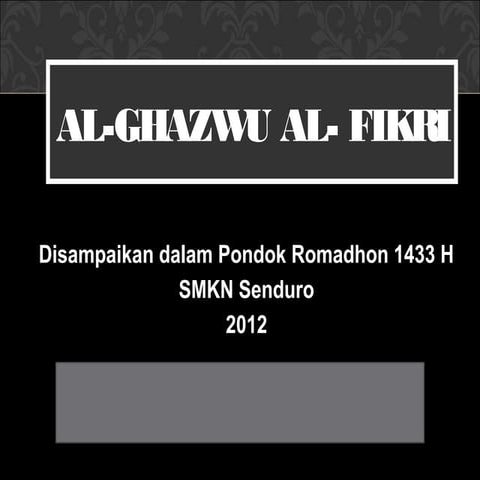 Ghazwul fikri | PPT