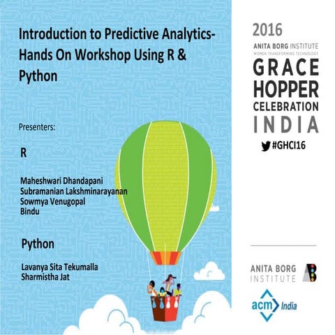 Predictive Analytics -Workshop | PPT