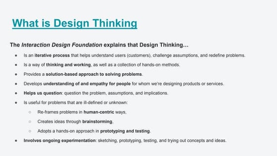 Design Thinking : The 5 Stage Process | PPTX | Design | Fine Art