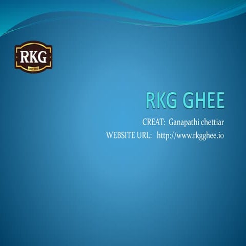Ghee export from india | PPT