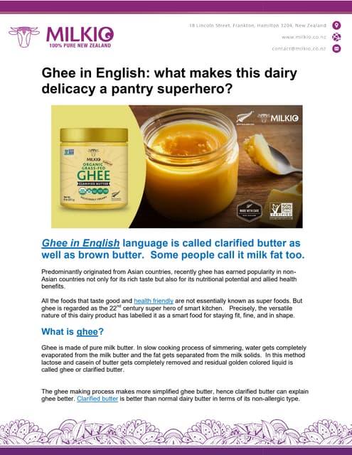 Ghee in arabic | PDF