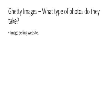 Ghetty Images Research | PPTX