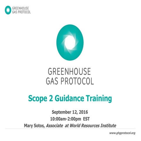 GHGP scope 2 calculations basic training | PDF