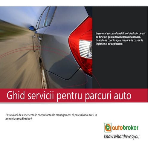 Ghid servicii pentru parcuri auto | PDF