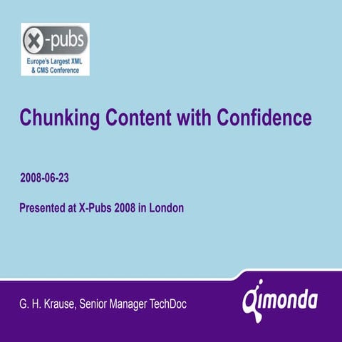 Chunking Content with Confidence | PDF | Desktop Publishing | Computer Software and Applications