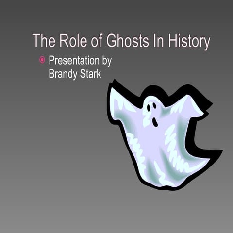 Ghosts In History | PPT