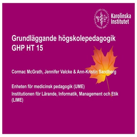 Ghp intro 15 cmg | PPT