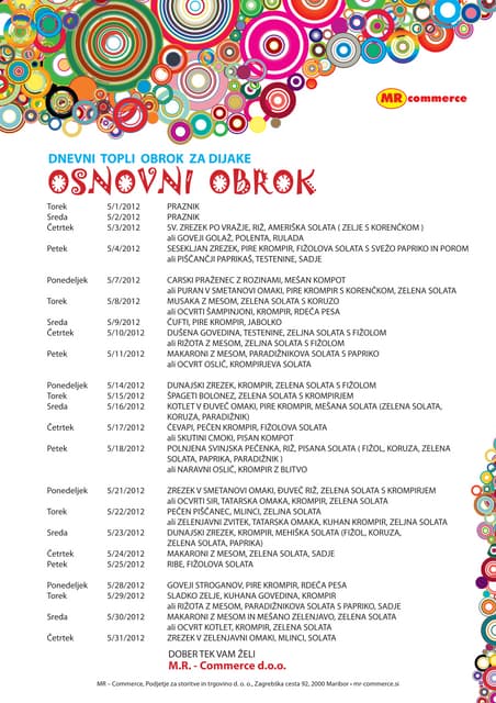 Jedilniki 2011 junij | PDF