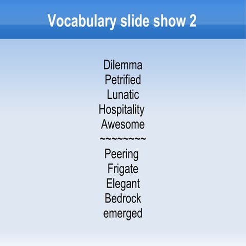 Great Horn Spoon Vocabulary 2 | ODP