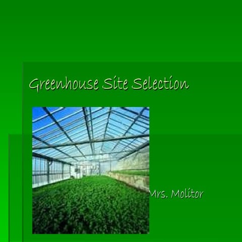 Greenhouses | PPT