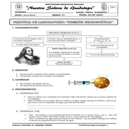 Informe de laboratorio pascal | PDF