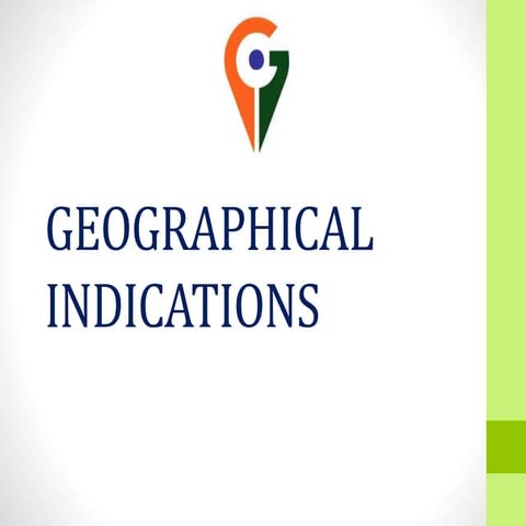 Geographical indication | PPTX