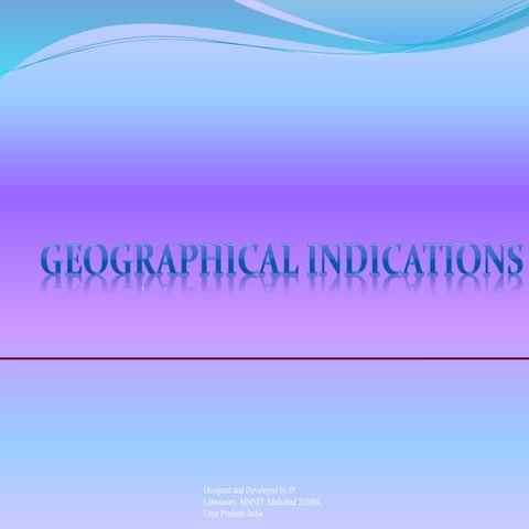 GI presentation CICS - 2011geographical indication.ppt