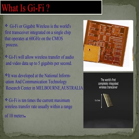 Gi-Fi Technology | PPTX
