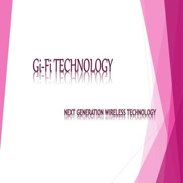Gi fi technology | PPT