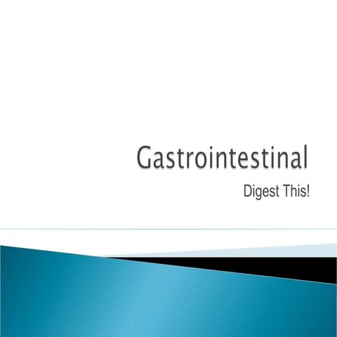 gastrointestinal | PPT