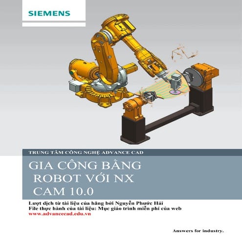 Thực hành gia công bằng Robot trên NX10 | PDF