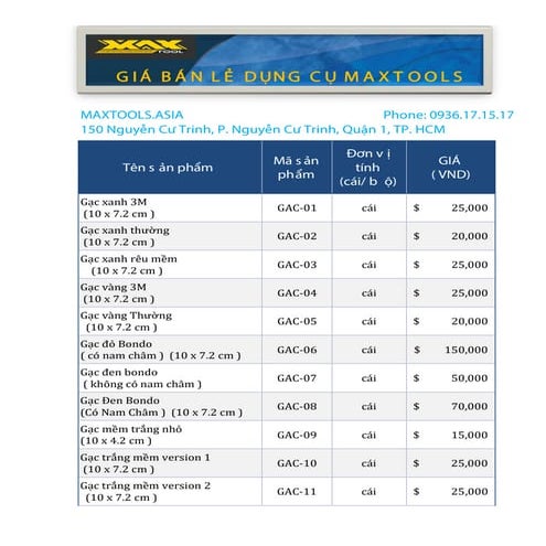 MaxTools Catalogue - Page 1 | PDF