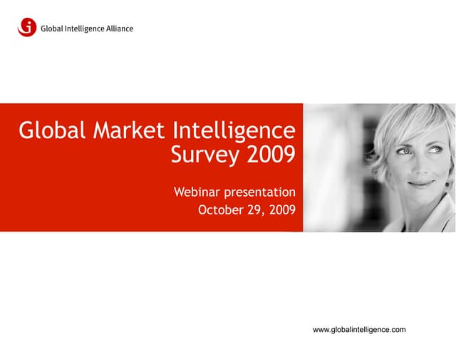 Global Market Intelligence Survey 2009 Ppt