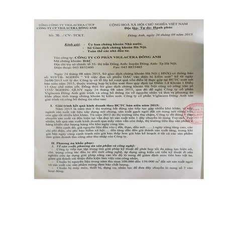 Giai trinh ket_qua_kinh_doanh_theo_bctc_ban_nien_2015 | PDF