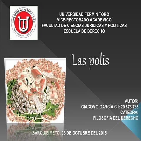 PRESENTACIÓN DE LAS POLIS Y LA EVOLUCIÓN DEL CONCEPTO DE FILOSOFÍA. | PPTX