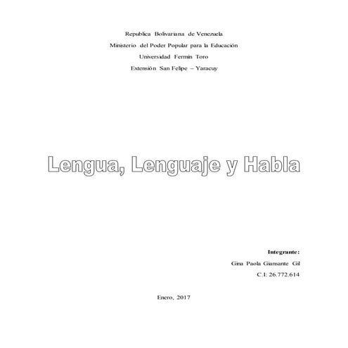 Mapa conceptual lenguaje | PDF