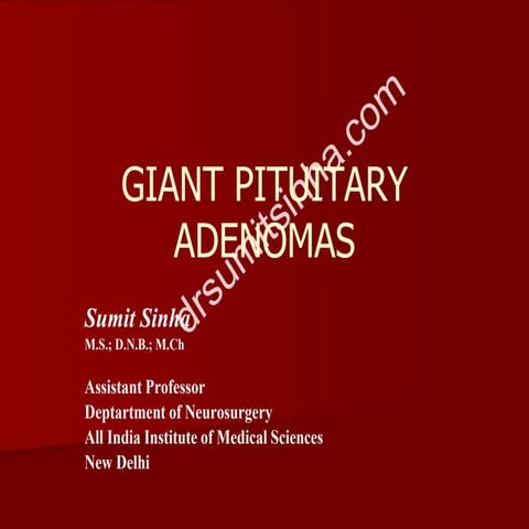 Giant pituitary adenomas.ppt | Endocrine and Metabolic Diseases ...