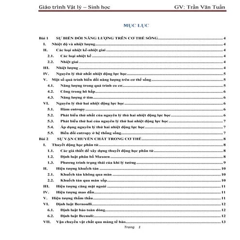 Giao trinh ly sinh | DOCX