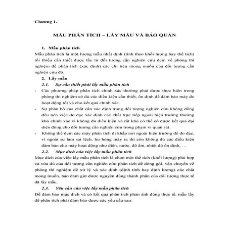 Giao trinh thu thap xu ly mau | PDF