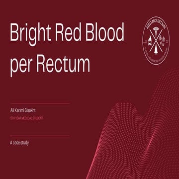 Lower Gi Bleeding Pptx