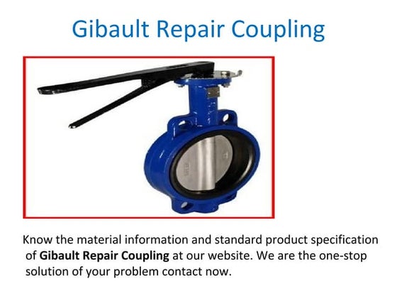 Gibault Repair Coupling | PPT