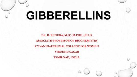 Gibberellins: Discovery, Biosynthesis, Function and Regulation | PPT