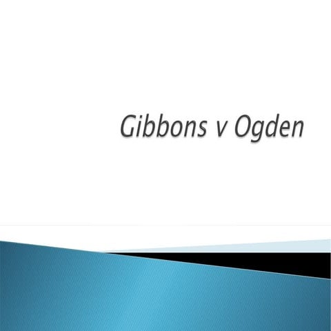 Gibbons v ogden | PPT