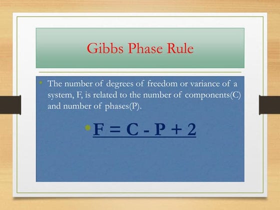 Phase rule and it's applications | PPTX | Chemistry | Science