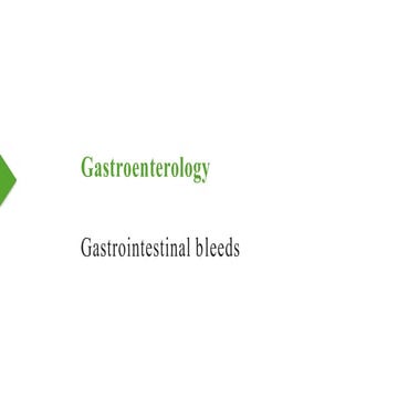 Gastrointestinal bleeding( type,cause,management) .pptx | Digestive ...