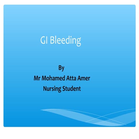 GI bleeding | PPT