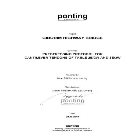 Giborim prestressing protocol | PDF