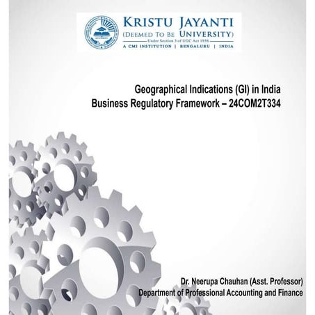 Geographical indication | PPTX