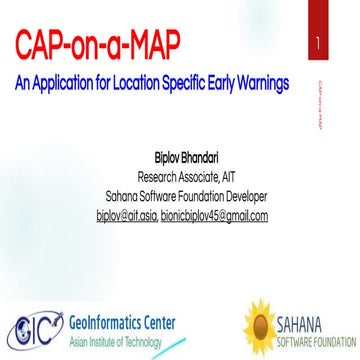 CAP-on-a-MAP: An Application for Location Specific Early Warnings | PDF ...
