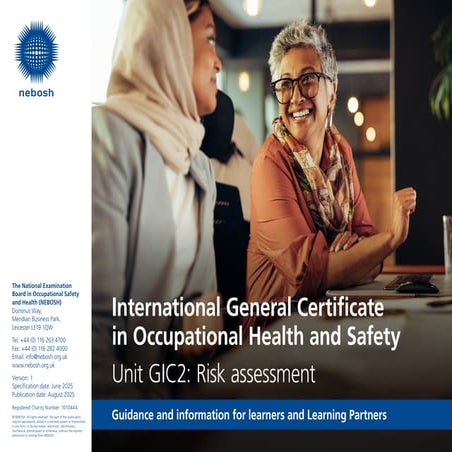 NEBOSH Unit IG1 | PDF