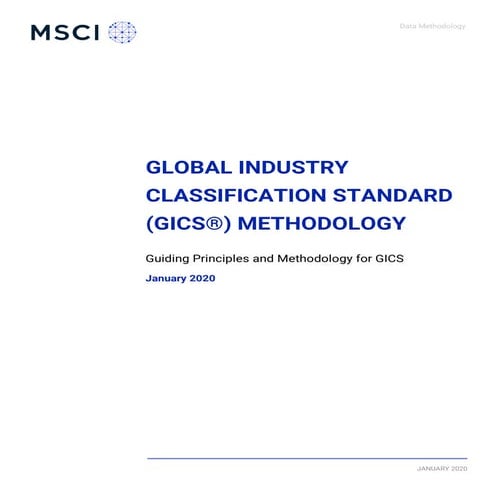 GICS Methodology 2020 to 2024 december valid | PDF