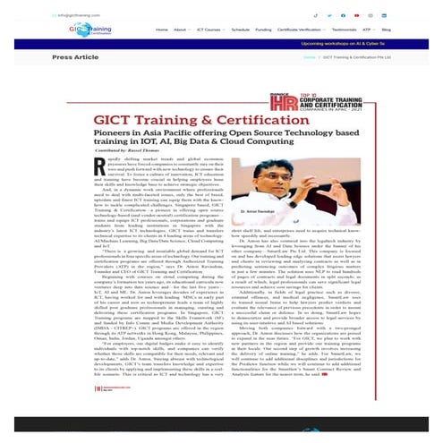 GICT Training & Certification | PDF