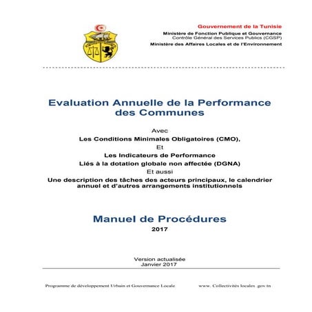 Évaluation annuelle de la performance des communes | PDF