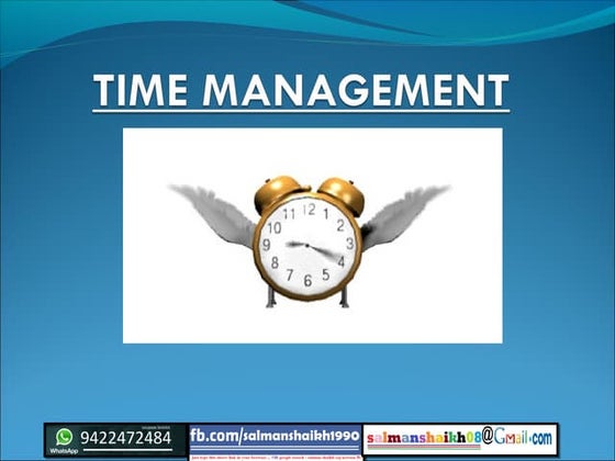 Time management ppt | PPT