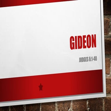 Lessons about Gideon with biblical insight | PPT