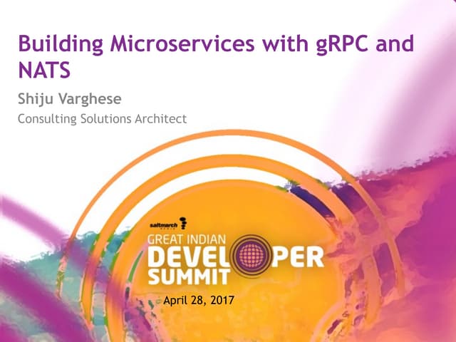 Building Microservices with gRPC and NATS | PDF Building Microservices with gRPC and NATS | PDF