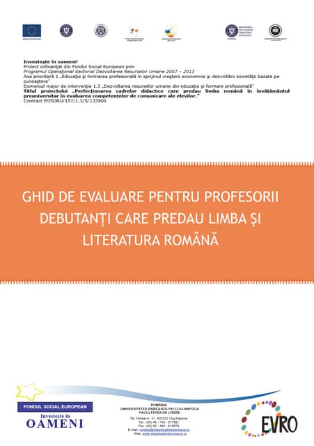 Invatatori - programa examen titularizare | PDF