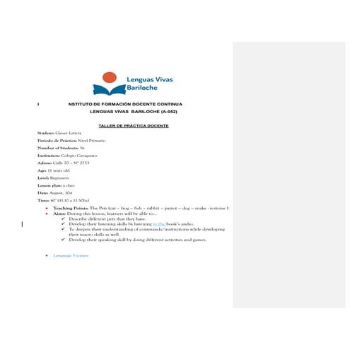 Lesson plan assignment kpd 3016 | PDF