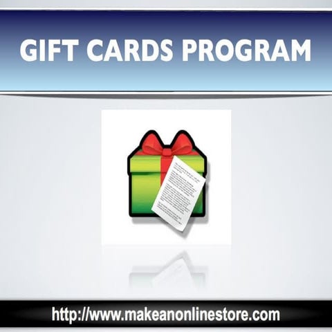 Gift Card Program | PPT