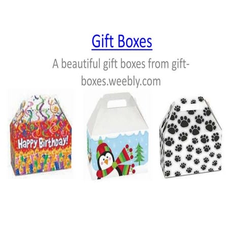 Gift boxes | PPTX